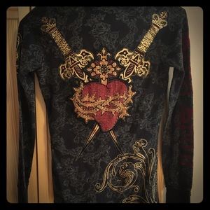 Rebel Spirit | Tops | Rebel Spirit Long Sleeve With Hood | Poshmark